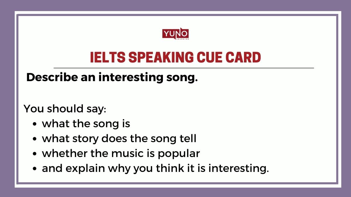 IELTS Speaking Task Cue Card ion With Sample Answer On Music 
